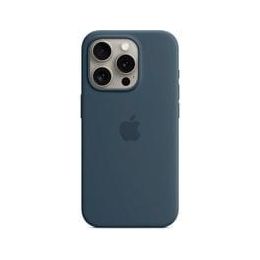 Apple Silikon Case mit MagSafe, Handyhülle dunkelblau, iPhone 15 Pro