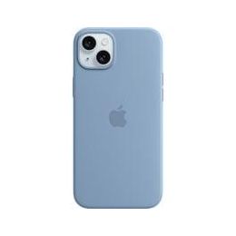 Apple Silikon Case mit MagSafe, Handyhülle hellblau, iPhone 15 Plus