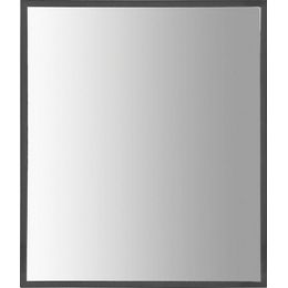 Welltime Badspiegel Pisa Loftstyle modern, Spiegel Wohnwarumspiegel 60 x 70 cm Metall schwarz, schwarz