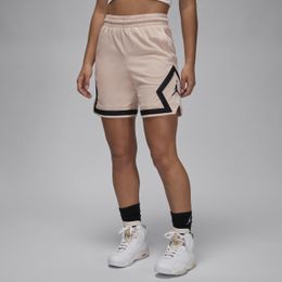 Jordan Sport Damenshorts mit diamantförmigen Akzenten - Braun