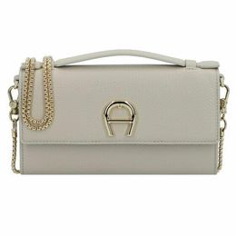 Aigner Fashion Clutch Geldbörse Leder 19 cm pearl white