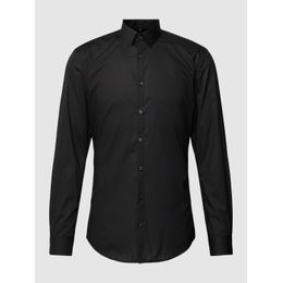 Jake*s Super Slim Fit Business-Hemd mit Kentkragen