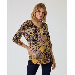 Couture Line Blusenshirt mit Blätter-Print