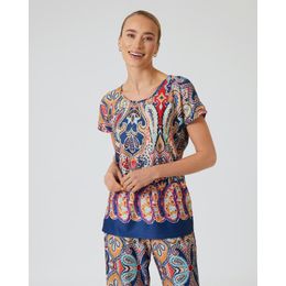 THOMAS RATH Slinky-Knit-Shirt mit Paisley-Druck