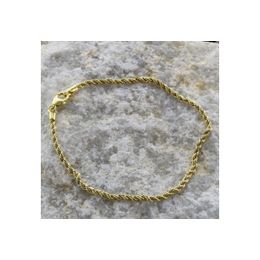 HOPLO Goldarmband Goldkette Kordelkette Länge 19cm