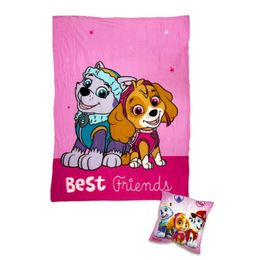 PAW PATROL Dekokissen Best Friends Mädchen Set Kissen und Decke