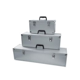ECI Tools Werkzeugkoffer Alubox Alukoffer Silber Koffer Aufbewahrung leer 20x20xversch.Längen (Instrumentenkoffer Fotokoffer
