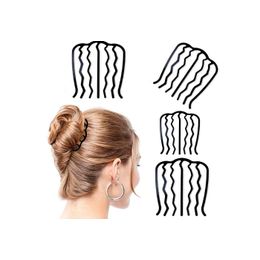 Coonoor Haarspange 4 Stück Haar-Gabel-Clip Metall Haarkamm Seitenkämme