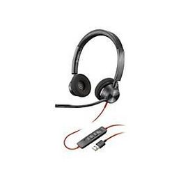 HP Poly Blackwire 3320 - Blackwire 3300 series - Headset - On-Ear - kabelgebunden - aktive Rauschunterdrückung