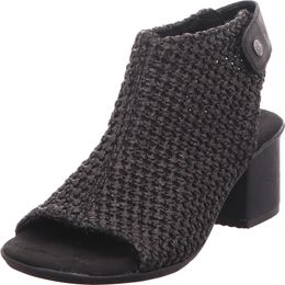 Rieker Sandalette, Blockabsatz, Klettverschluss, für Damen, schwarz, 39