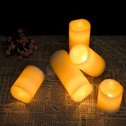 Casaria Deuba LED Kerzen 5tlg mit Fernbedienung