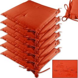 Detex® Sitzkissen 6er-Set Boston Orange 43x39x5cm