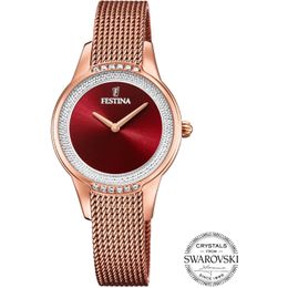 Quarzuhr Festina "F20496/1" Armbanduhren rosegold (roségoldfarben) Damen Quarzuhren