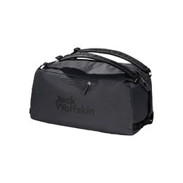 Reisetasche Jack Wolfskin "TRAVELTOPIA DUFFLE 65" schwarz-weiß (phantom) Taschen Reisetaschen