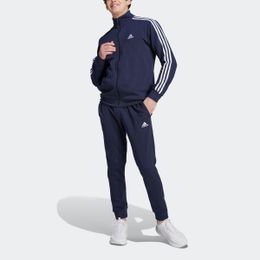 Trainingsanzug adidas Sportswear "BASIC 3-STREIFEN" Gr. L, blau (legend ink) Herren Sportanzüge Trainingsanzüge