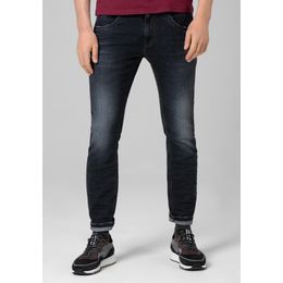 Slim-fit-Jeans Timezone "Tight CostelloTZ" Gr. 32, Länge 32, schwarz Herren Jeans 5-Pocket-Jeans