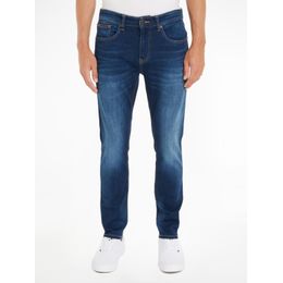 Tapered-fit-Jeans Tommy Jeans "SLIM TAPERED AUSTIN" Gr. 34, Länge 30, blau (aspen dark blue) Herren Jeans Tapered-Jeans
