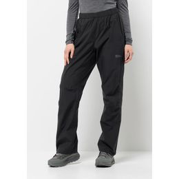 Outdoorhose Jack Wolfskin "RAINY DAYS 2.5L PANTS W" Gr. M (38/40), Normalgrößen, schwarz (black) Damen Hosen Sporthosen