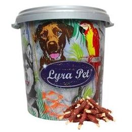 5 kg LYRA PET® Kaurollen mit Entenbruststreifen in 30 L Tonne