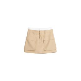 Bershka Skirt female Beige size M