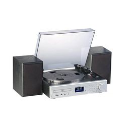 Auvisio Auvisio Musikanlage MHX-620 Plattenspieler/Digitalisierer BT DAB+ CD Plattenspieler (Schallplatte