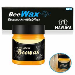MAVURA BeeWax Original natürliches Bienenwachs Möbelpflege Politur Schutzwachs