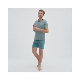 Living Crafts Schlafanzug CARL Sommerliche Leichtigkeit in abgestimmten Farbtönen
