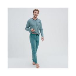Living Crafts Schlafanzug COLIN Sommerliche Leichtigkeit in abgestimmten Farbtönen