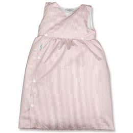 Daunen-Schlafsack in rosa/weiß gestreift