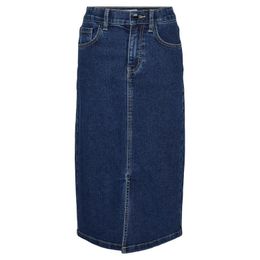 Vero Moda GIRL - Jeansrock VMHEATHER CALF in medium blue denim, Gr.116