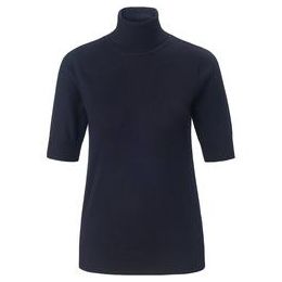 Rollkragen-Pullover Peter Hahn blau, 48