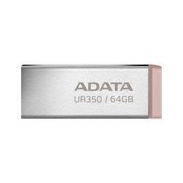 A-DATA UR350 64 GB, USB-Stick nickel/braun, USB-A 3.2 Gen 1 (5 Gbit/s)