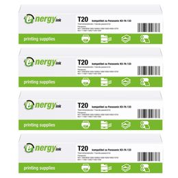Energy-ink 4x energy ink TTR-Rolle T20 kompatibel zu Panasonic KX-FA 133 KX-FA133 Tintenpatrone