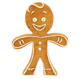 Online-Fuchs Weihnachtsfigur stehender Mann im Lebkuchen-Design, Maße (HxBxT) 24,5 x 18,5 x 3,5 cm, Weihnachtsdeko, braun