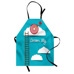 Abakuhaus Kochschürze Höhenverstellbar Klare Farben ohne verblassen, inspirativ Dream Big Phrase, bunt