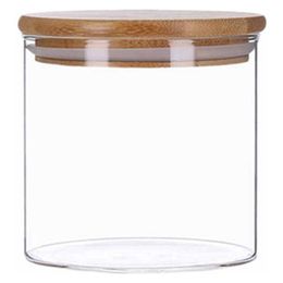 TP Vorratsglas mit Bambusdeckel, luftdicht, stapelbar Spülmaschinenfest und Mottensic