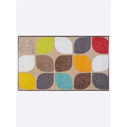 Fußmatte Salonloewe Teppiche Gr. B/L: 60 cm x 85 cm, 7 mm, 1 St., bunt (taupe, bunt) Fußmatten gemustert