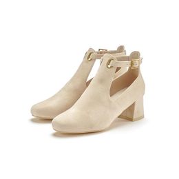 Lascana Stiefelette beige Gr. 39 für Damen