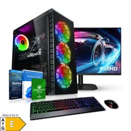 Weinhaus Markus Kiebel PC Set Gaming mit 27 Zoll TFT Speed V AMD Ryzen 5 5500, 32GB DDR4, NVIDIA RTX 3050 8 GB, 1TB SSD, WLAN, Windows 11