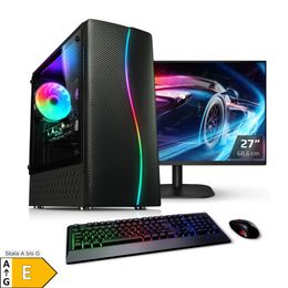 Weinhaus Markus Kiebel PC Set mit 27 Zoll TFT Total 10 Intel Core i5-10600KF, 16GB DDR4, NVIDIA RTX 3050 8 GB, 1TB SSD, WLAN, Windows 11