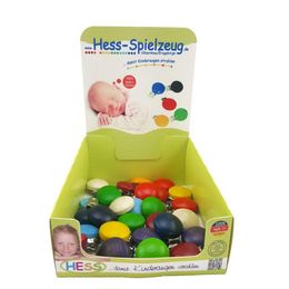 Hess Spielzeug Kinderwagenkette Babyspielzeug Display mit 28 Holzclipsen BxLxH 35x20x50mm NEU