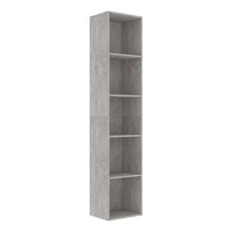 vidaXL Bücherregal vidaXL Bücherregal Hochglanz-Weiß 40x30x189 cm Holzwerkstoff