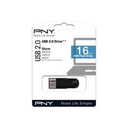 Pny Technologies PNY PNY USB-Stick Attaché 4 2.0 16GB lesen 25MB/S schreiben 8MB/S USB-Stick