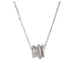 LENBEST Charm-Kette Charm-Kette Sterling Silber Damen Kreis Anhänger Halskette (1-tlg)