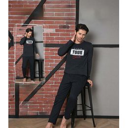 Selef Creation Pyjama 2 TLG Pyjama Set Schlafanzug Langarm Hose + Oberteil 100% Baumwolle