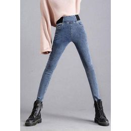 Opspring Slim-fit-Jeans Damen Skinny Jeans High Waist Jogginghose Stretch Hose Fitnesshose