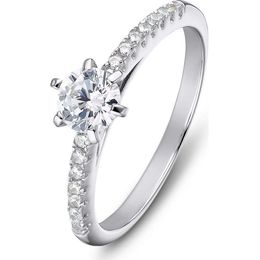 FAVS. FAVS Fingerring FAVS Damen-Damenring 925er Silber 1 Zirkonia