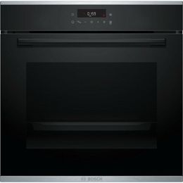 Bosch Serie 4, Einbau-Backofen, 60 x 60 cm, Schwarz HBS271BB0, Pyrolyse-Selbstreinigung, TouchControl-Bedienung - Schwarz