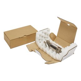 ratioform flow Schaumbox, mit Steckverschluss, Innenma&szlig;e 120 x 88 x 42 mm, braun, ab 100 Stk