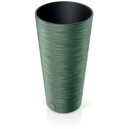 Prosperplast - Blumentopf Erde grün, mit Tank, Kollektion furu, 25 x 25 x 48 cm, Fassungsvermögen 7,5 l.